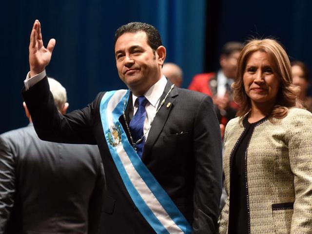 Comedian Jimmy Morales takes office as Guatemala’s new president ...