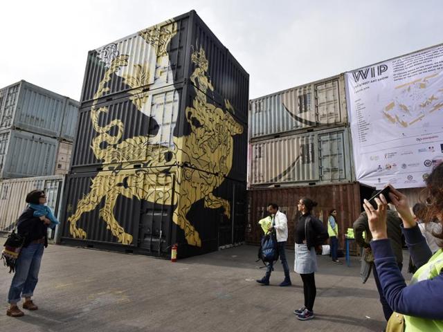 This is it: An amazing art exhibition on shipping containers in Delhi ...