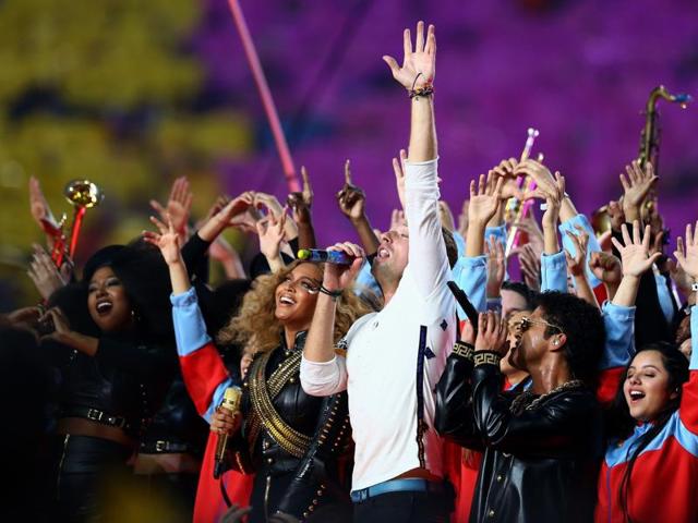 Beyonce, Coldplay and Bruno Mars perform at the Super Bowl | Hindustan ...