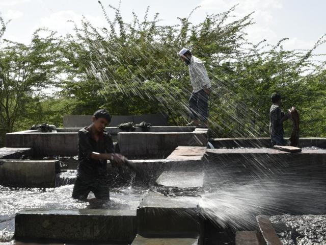 The making of an Ajrakh cloth | Hindustan Times
