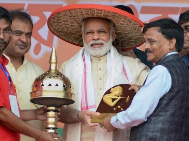 Strong wind of change will uproot Congress in Assam, says PM Modi ...