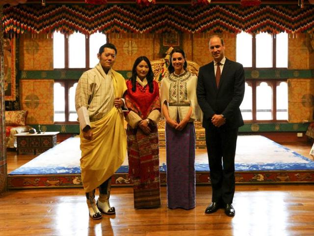 A royal encounter for a royal couple: Wil-Kate meet Bhutan rulers ...