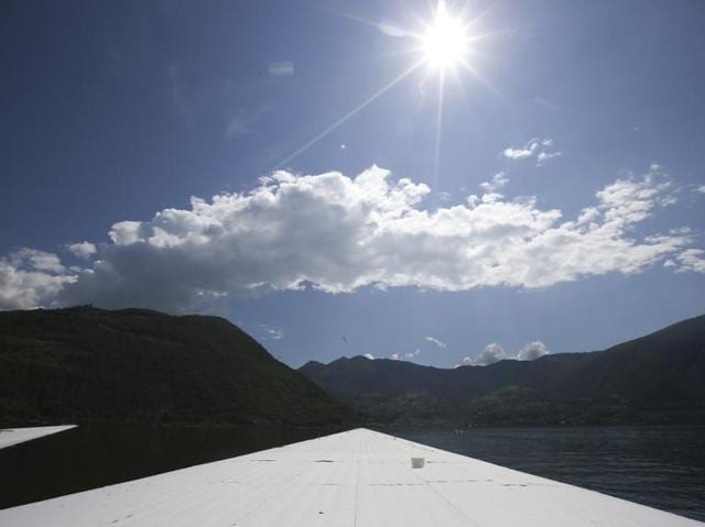 With ‘The Floating Piers’ nearing completion, you can now walk on water ...