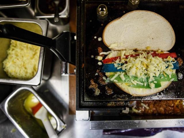 How a Hong Kong suburb is going crazy over rainbow-coloured sandwich ...
