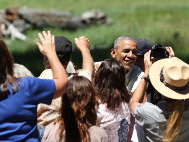 Look who’s here! Picture-perfect Obamas visit national park | Hindustan ...