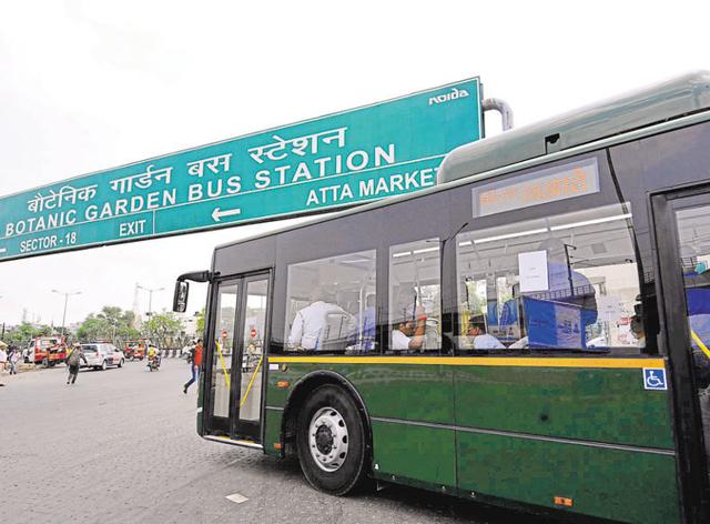 NMRC trials its city bus service on six routes | Hindustan Times