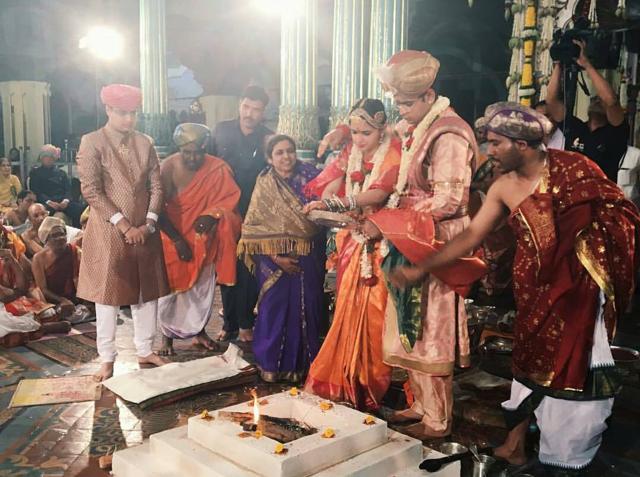 In pics: Wodeyar scion ties knot with Rajasthan royal family daughter ...