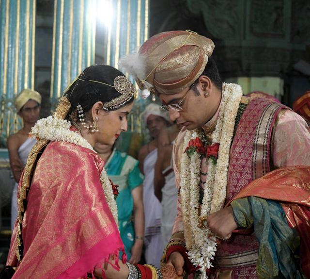 In pics: Wodeyar scion ties knot with Rajasthan royal family daughter ...