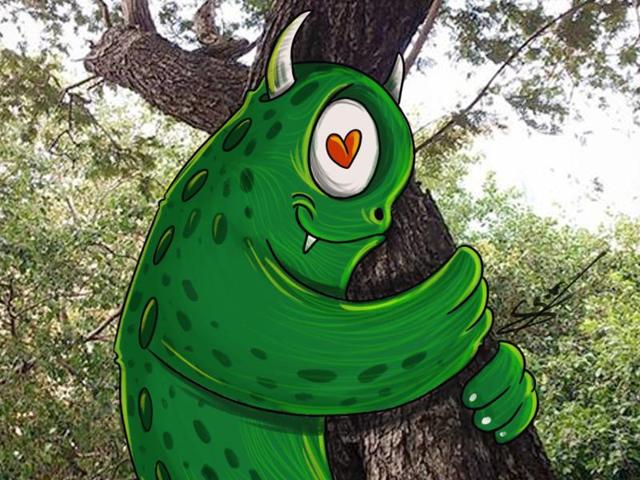 An illustrator is adding cute, affable-looking monsters to photos of ...