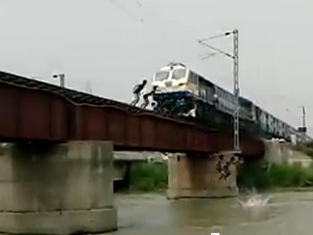 Ghaziabad: Boys jump from bridge as train approaches, probe ordered ...