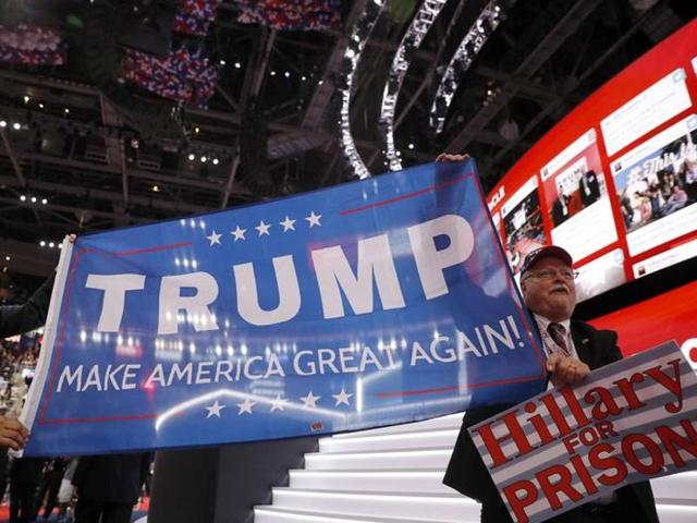 Trump takes centrestage as Republican convention kicks off in violence ...