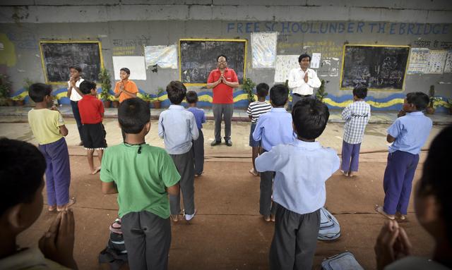 In pics: From flyovers to parks, Delhi’s unsung teachers make a school ...