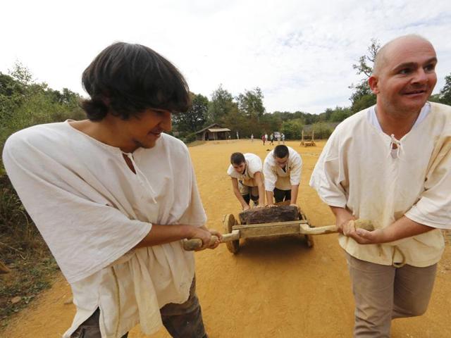 Builders go back in time to construct castle the good, old medieval way ...