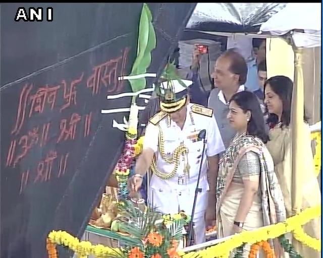 In pics: Mormugao, Indian Navy’s guided missile destroyer, launched ...