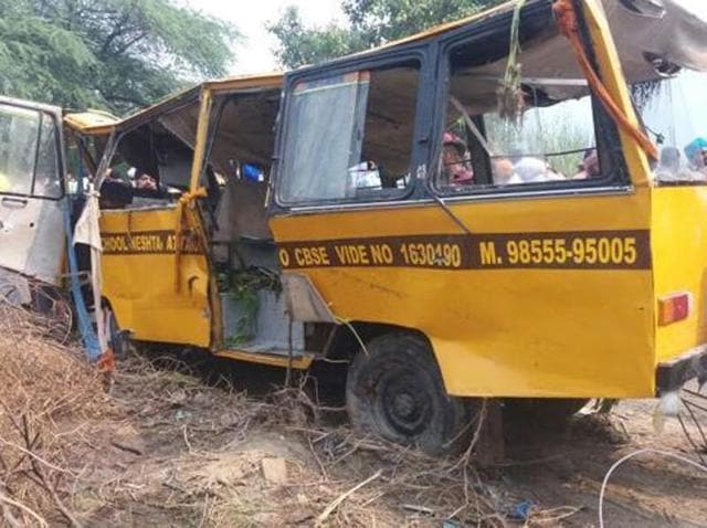 School van in Amritsar mishap should not have been on road | Hindustan ...