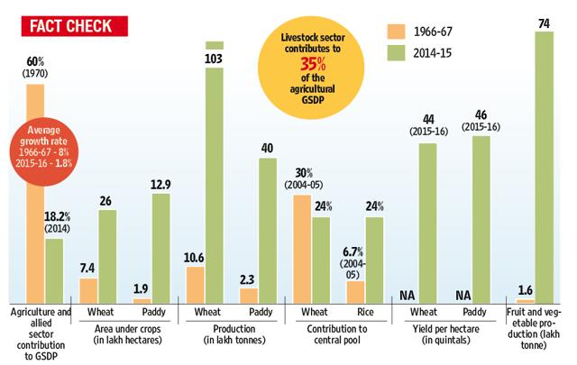 HT Special | 50 yrs on, Punjab leads agri charts, Haryana catching up ...