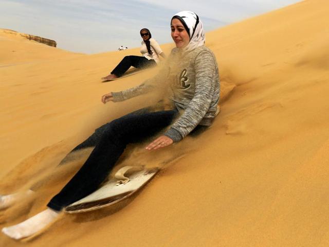 Sandboarding in Egypt’s Wadi el-Rayan Fayoum | Hindustan Times