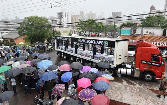 In Pics: Brazil mourns fallen football team in the pouring rain | World ...