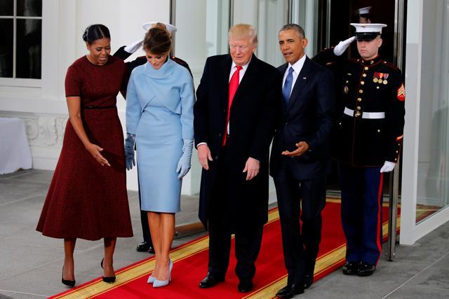 Donald Trump, Melania meet Barack Obama, Michelle ahead of oath-taking ...