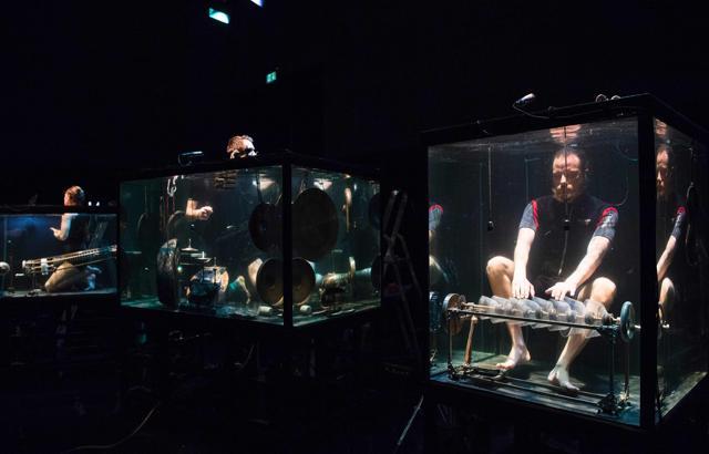 This Danish band performs while submerged in water tanks, like fish in ...