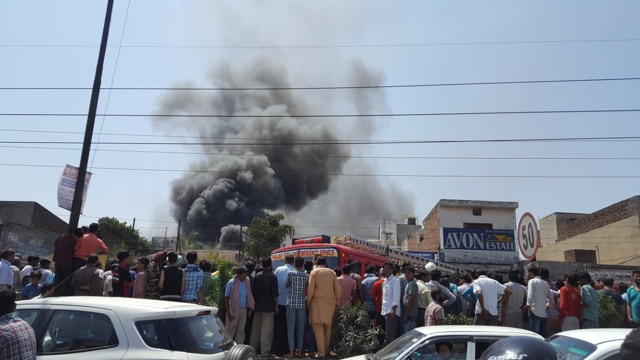 Day after fire at textile factory, now cycle parts factory catches fire ...
