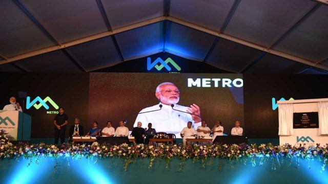 In Pics: Narendra Modi launches Kochi Metro, takes a train ride with CM ...