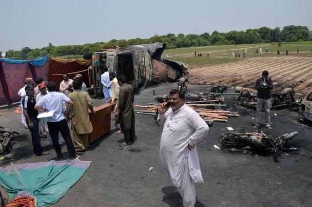 Pictures: Nearly 150 killed as oil tanker blows up in Pakistan | World News