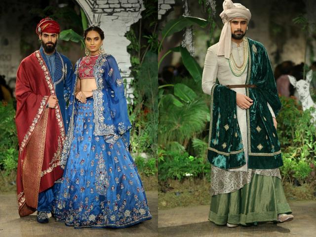 In pics: Anju Modi puts her royal muse Dia Mirza on the runway at India ...