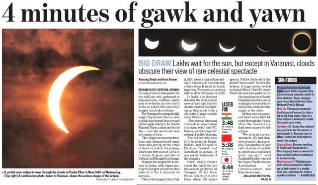When darkness falls: Here’s how HT covered major solar eclipses in ...