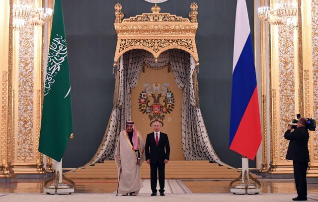 Gold escalators, gold palaces: Putin and King Salman’s meeting at the ...