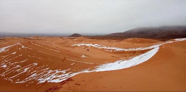 Photos: Rare blanket of snow in Sahara desert | World News