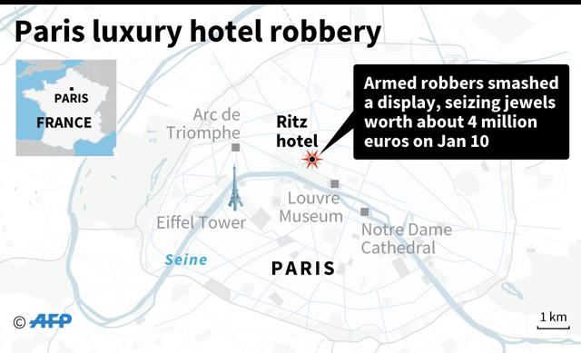 Some jewels from Ritz hotel heist recovered by French police | World News