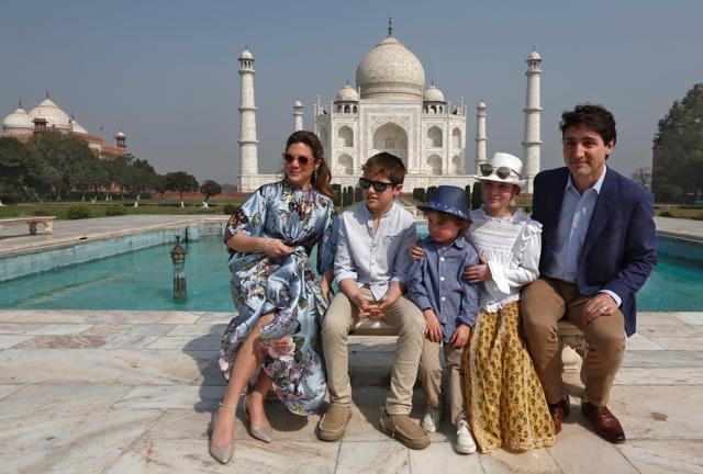 In pics: Canadian PM Justin Trudeau begins India trip with family visit ...