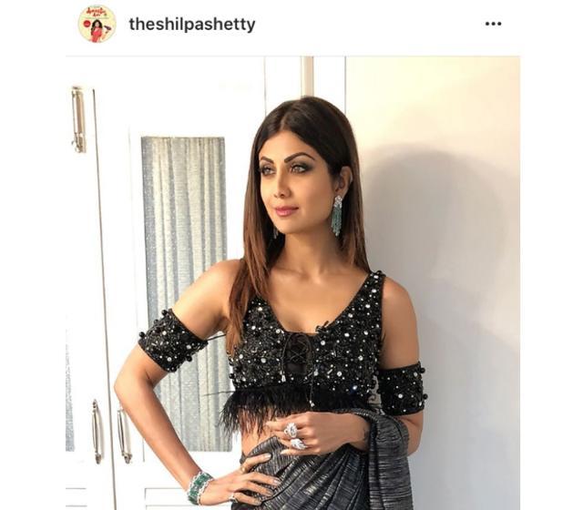 Shilpa Shetty’s saree is all things sexy, sultry, and slick. See pics ...
