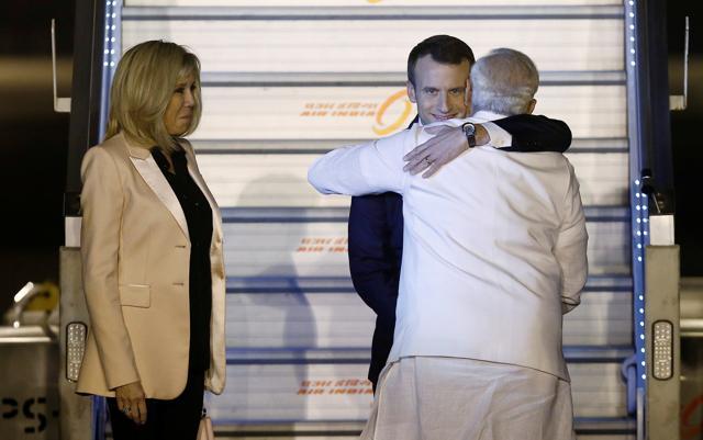 French President Macron arrives for four-day India visit, PM Modi ...