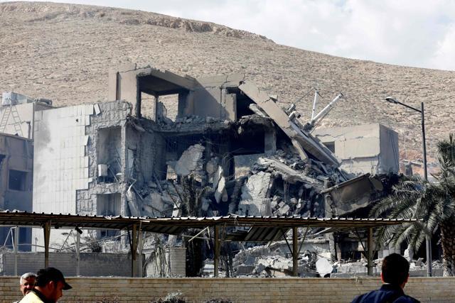 In pics: Syria air strike reduces research centre to smoking rubble ...