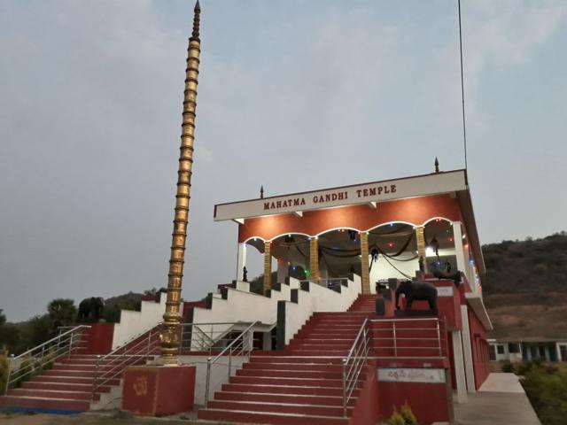 The first temple for Mahatma Gandhi where devotees gather everyday ...
