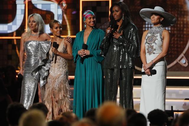 Grammys 2019: Michelle Obama gets raucous applause as she makes a ...