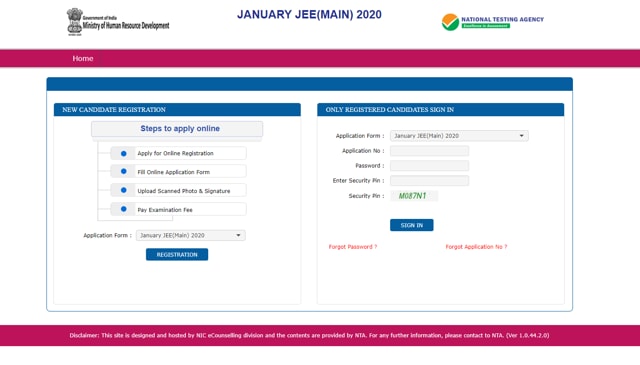 JEE Main 2020 registration begins at jeemain.nic.in | Hindustan Times