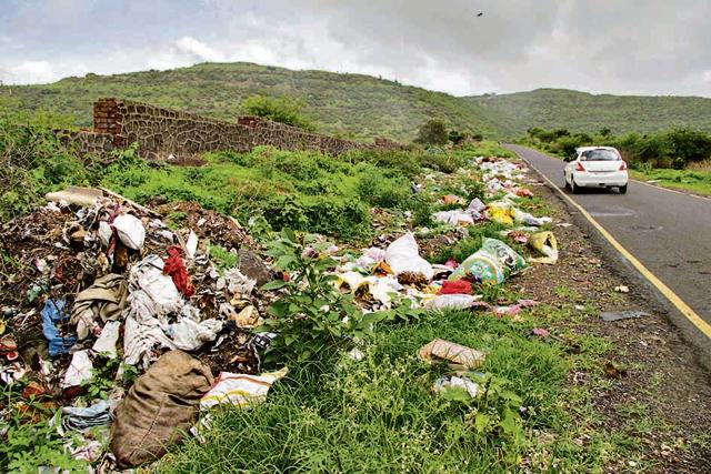 Kilometre-long stretch of Katraj, Bopdev ghats turn into garbage ...