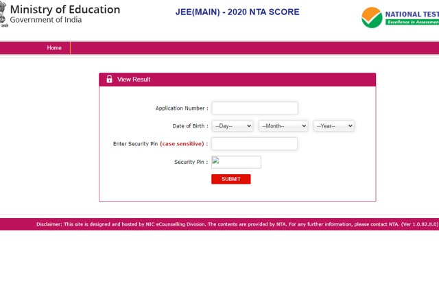 JEE Main Paper 2 Result 2020 declared, here’s how to check NTA scores ...