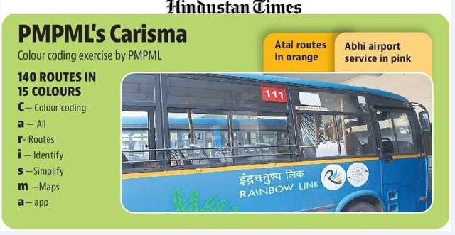 PMPML introduces colour codes for buses to attract commuters ...