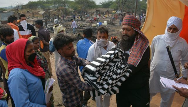 80 families left homeless by blaze at Panchkula’s Saketri slum ...