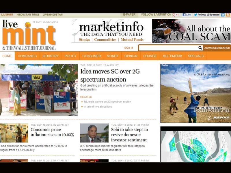 Mint launches integrated news room, revamps Livemint.com - Hindustan Times
