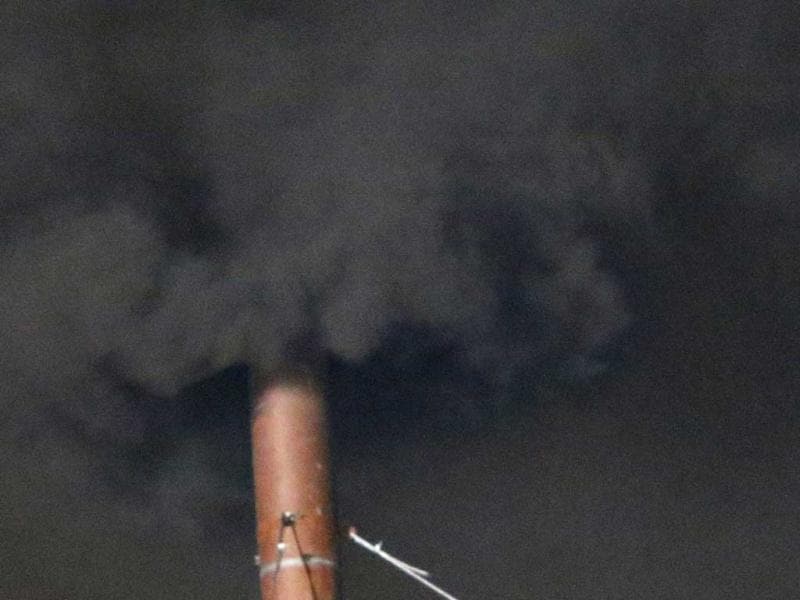 First black smoke signals no pope chosen | World News