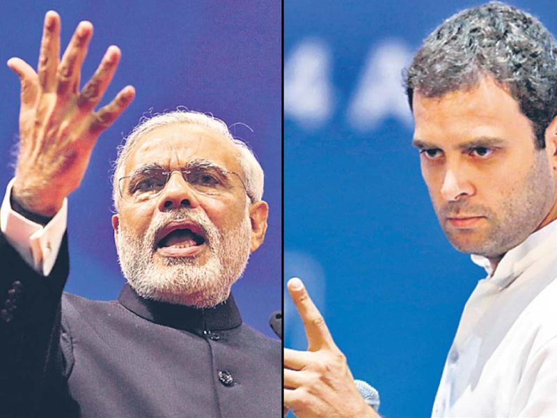 Modi vs Gandhi: communication experts compare body language, style ...