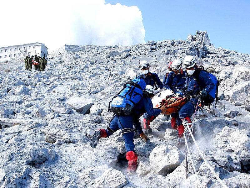 Japan volcano victims crushed between boulders | World News
