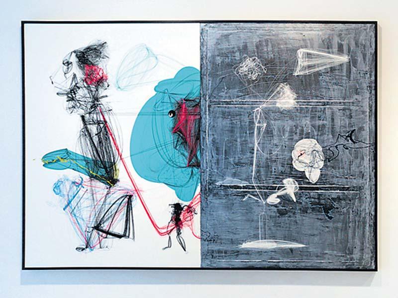 Art attack: Artists explore society's over-dependence on mass media ...