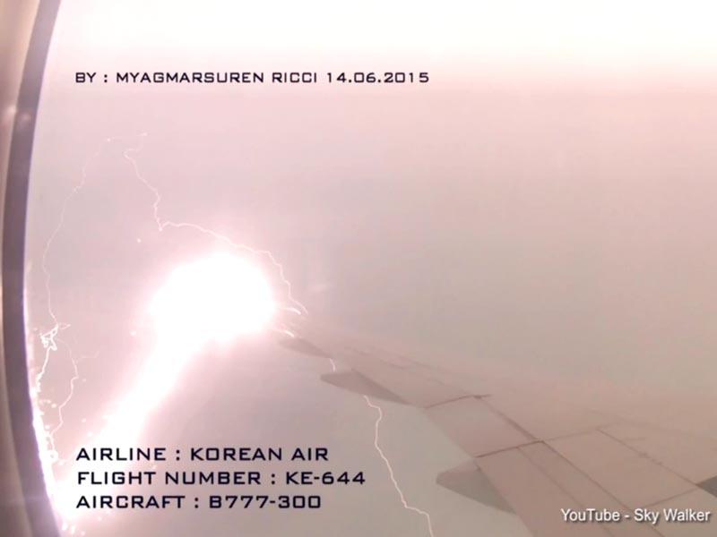 Watch: Lightning bolt strikes aircraft as it flies through storm ...