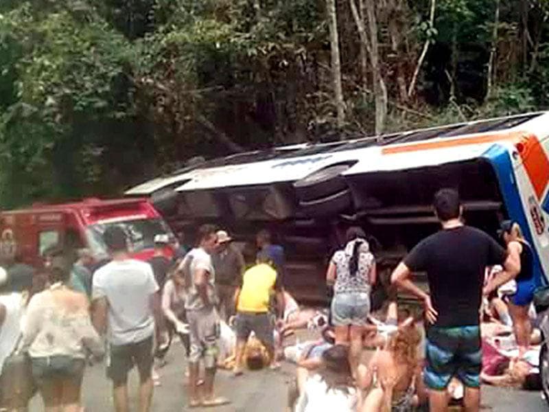 15 killed, 40 injured in bus crash near Brazil resort town | World News